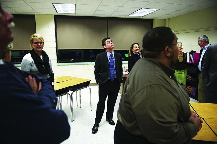 King George officials tour newly renovated Potomac Elementary School
