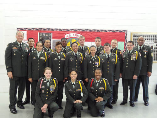 Nine Army JROTC cadets inducted into the National Honor Society