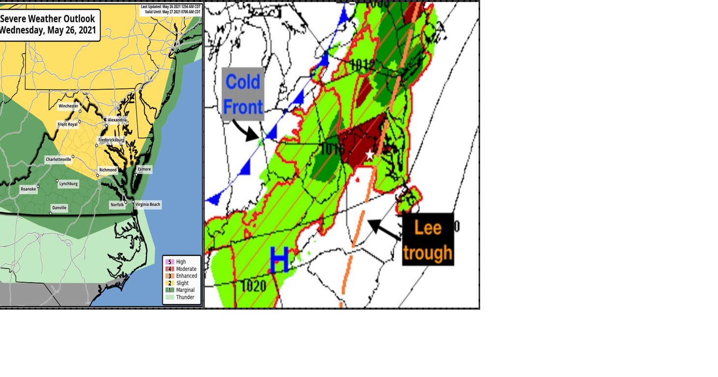 FREDERICKSBURG AREA WEATHER: Storms may wash away heat and humidity