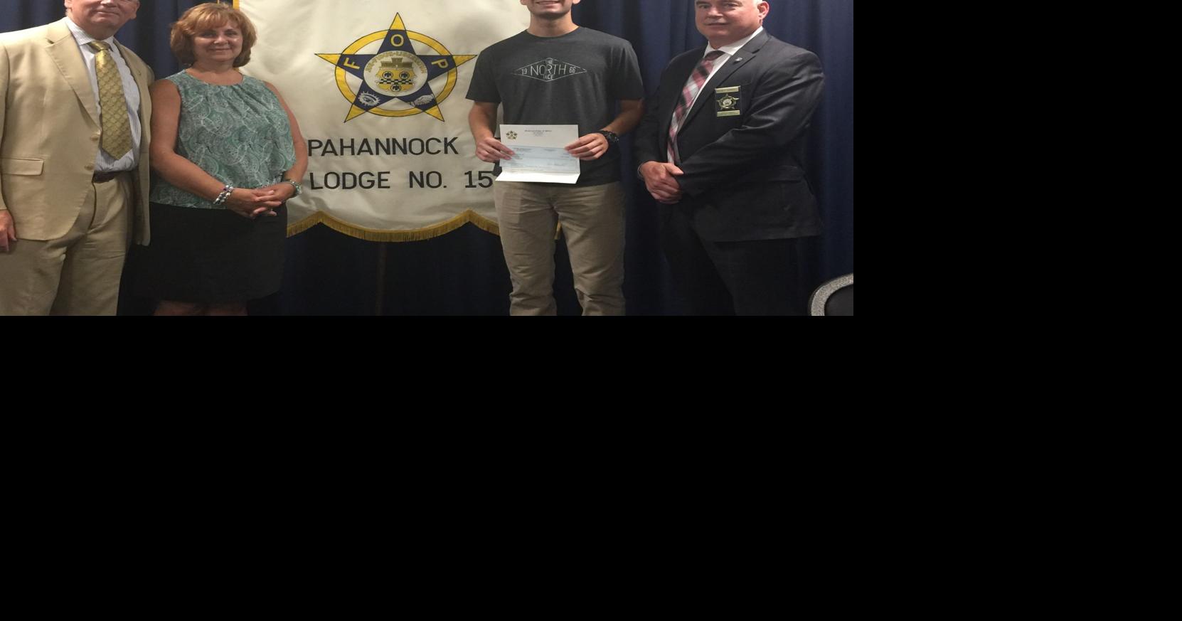 SCHOLARSHIP: Virginia FOP rewards Hornung for academics, service