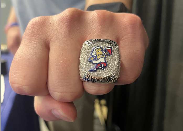 FredNats players, coaches receive 2024 championship rings