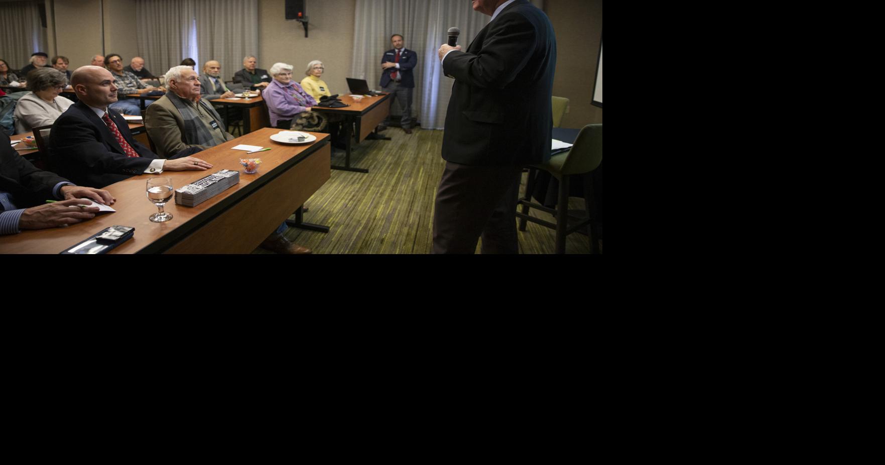 Former Gov. George Allen stops in Fredericksburg to promote independent ...