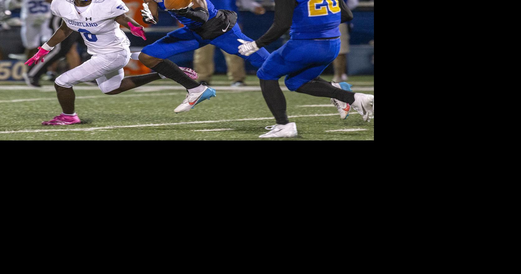 High school football: King George digs deep to deny Courtland's upset bid