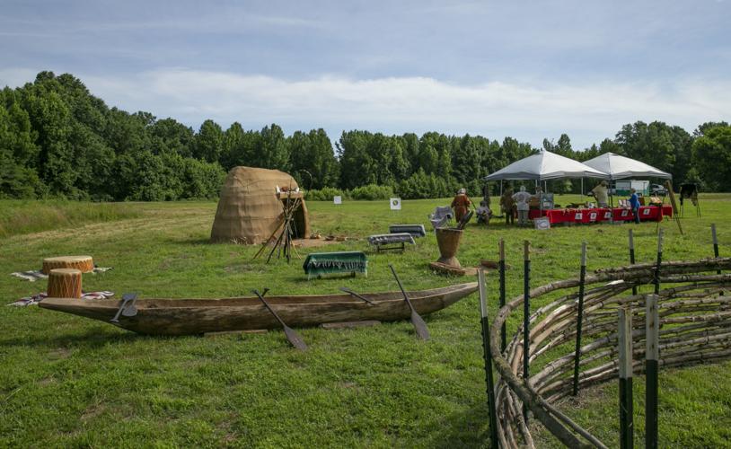 Native American longhouse dedicated by staff and Patawomeck Tribe at ...