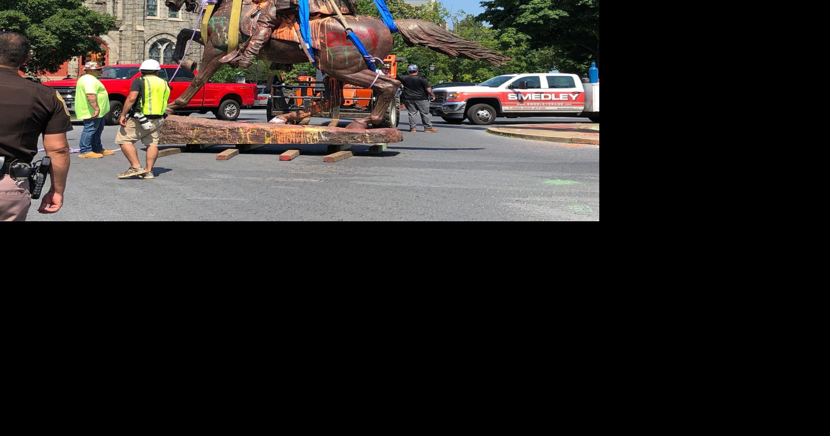 J.E.B. Stuart statue removed from Richmond's Monument Avenue