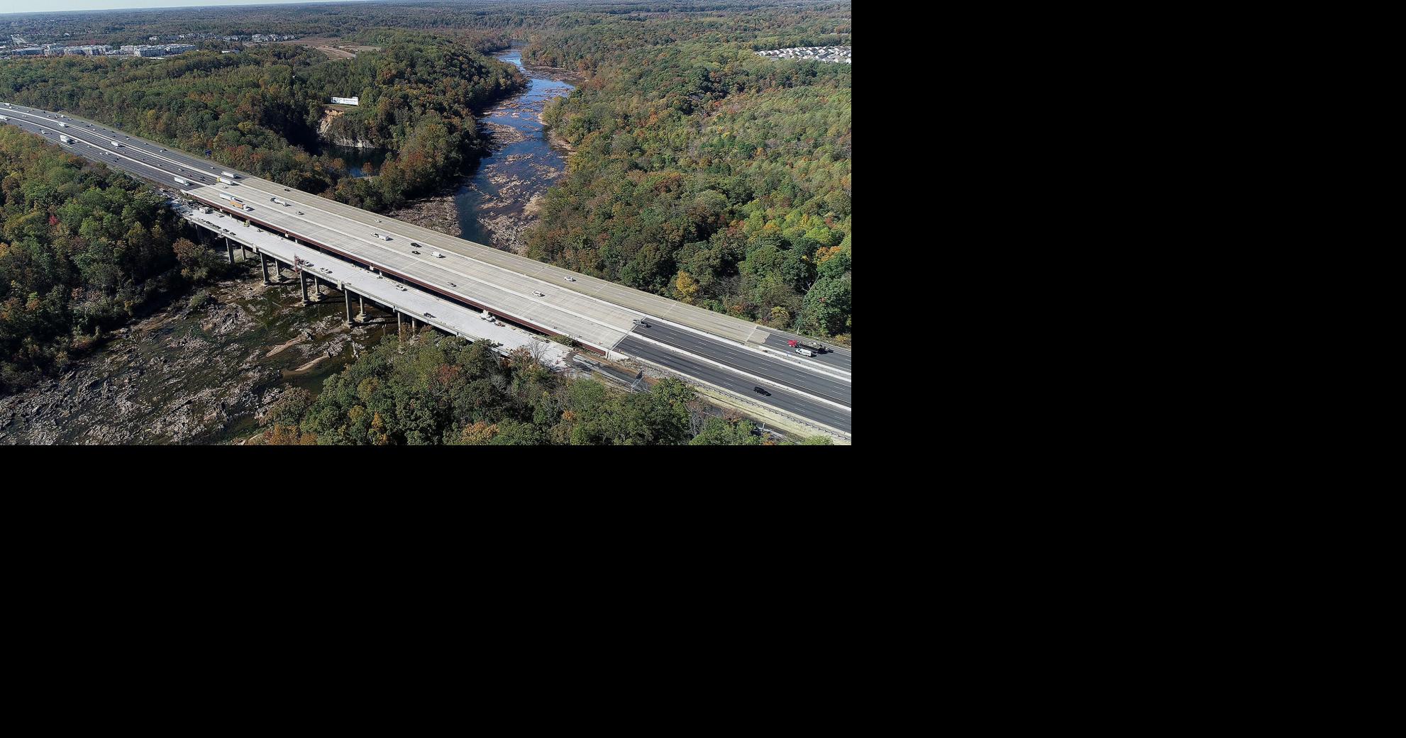 New Interstate 95 Rappahannock River crossing lanes open