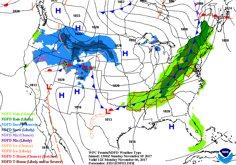 Drier but still cloudy for Sunday with more rain expected Monday