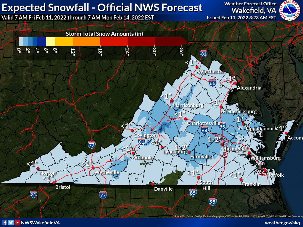 FREDERICKSBURG AREA WEATHER: Will warm start to weekend end with snow?