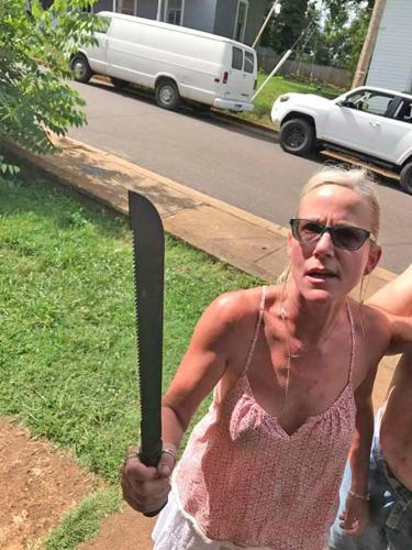 Machete-wielding woman arrested for making threats
