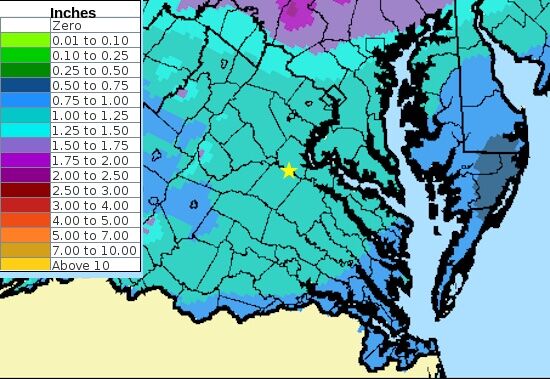 FREDERICKSBURG AREA WEATHER: Winter taking a warm, wet turn