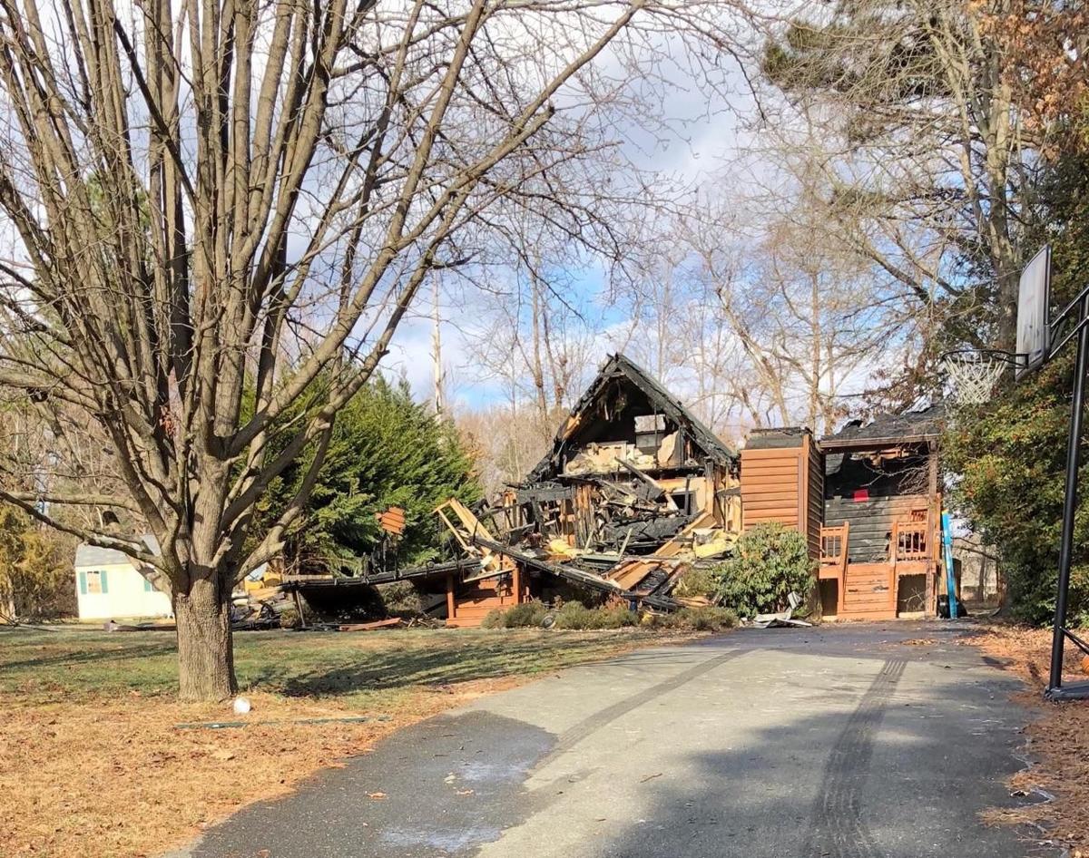 Fire destroys home at Lake Caroline, but no one is injured