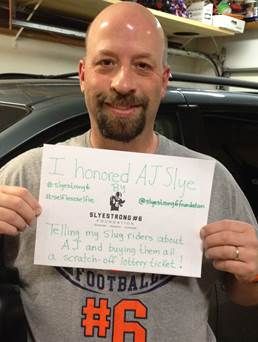 Family of A.J. Slye starts online tribute #SelflessSelfie