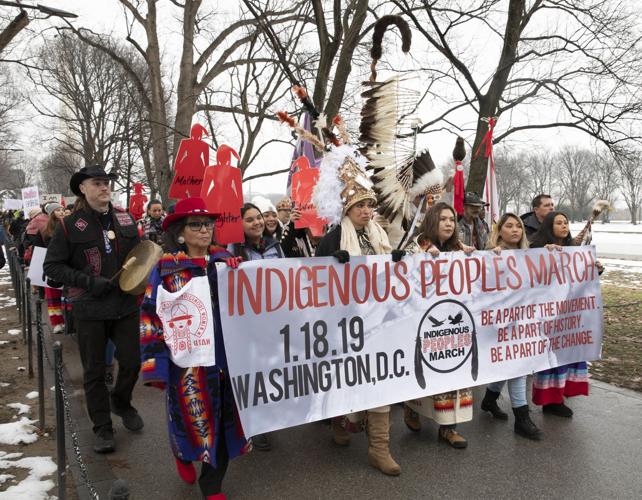 First Indigenous Peoples March takes place in Washington DC