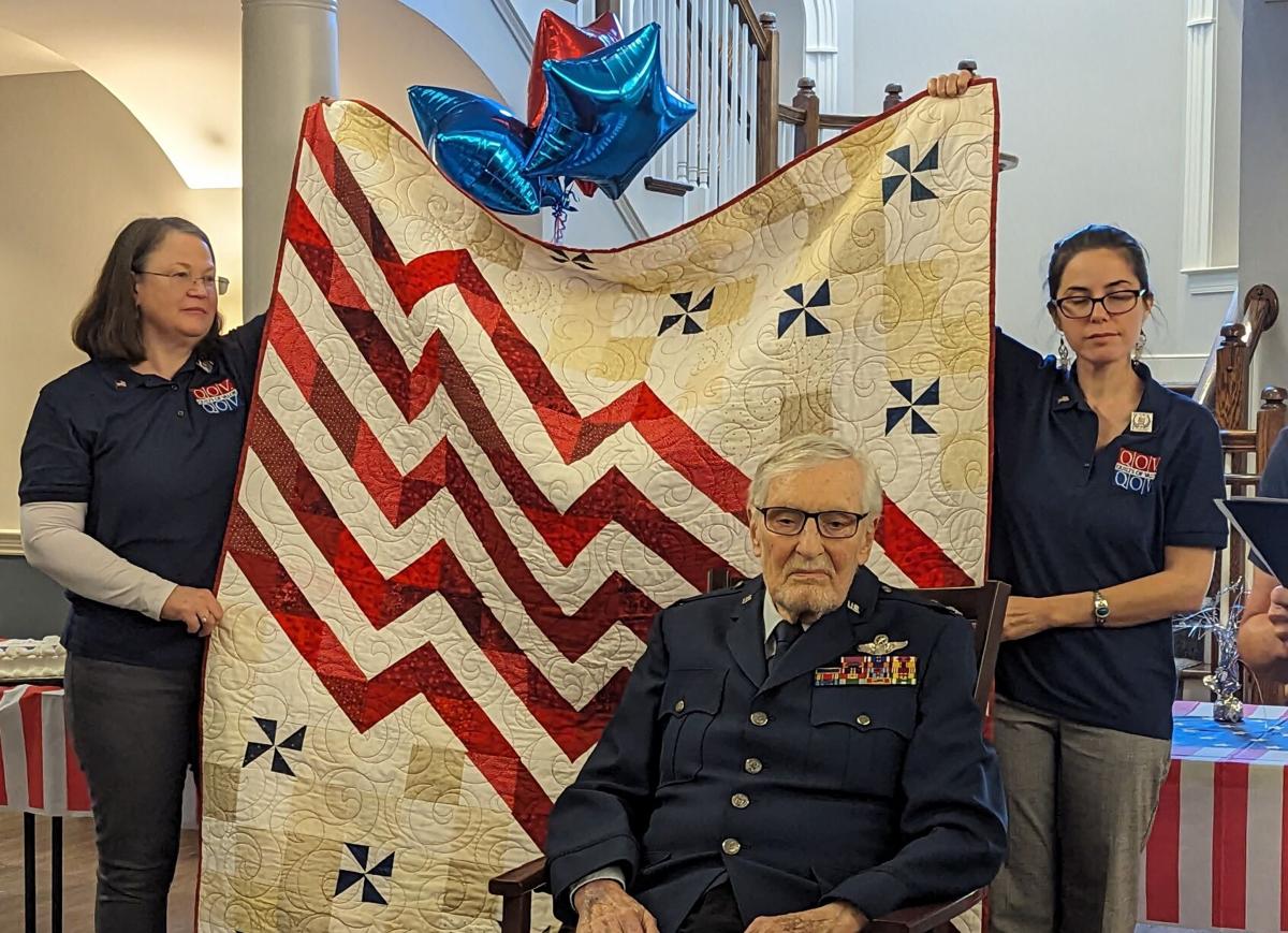 Quilts of Valor Foundation ceremony honors Vietnam veteran