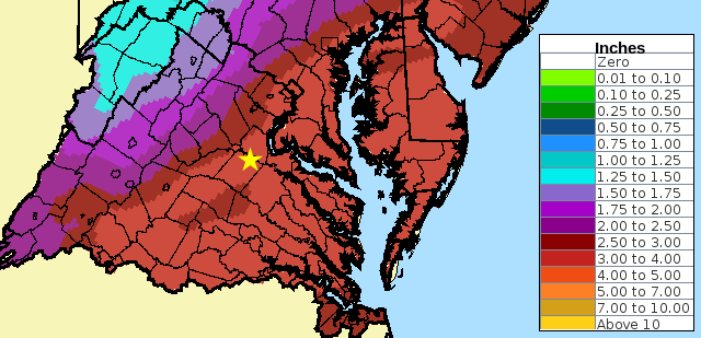 FREDERICKSBURG AREA WEATHER: Middle of the week turns wet