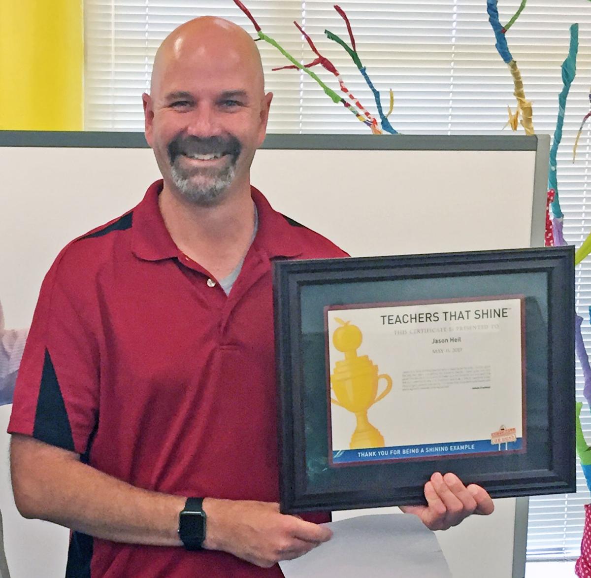 PARKSIDE: Heil recognized as teacher who shines