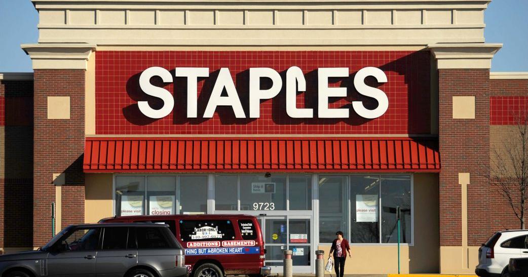 Staples in Cosner's Corner closing in February