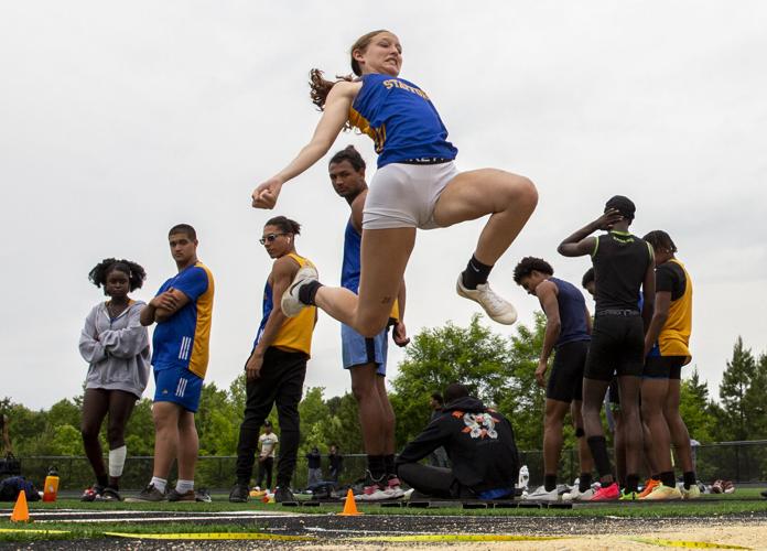 Ostvig helps Colonial Forge sweep Commonwealth District track titles