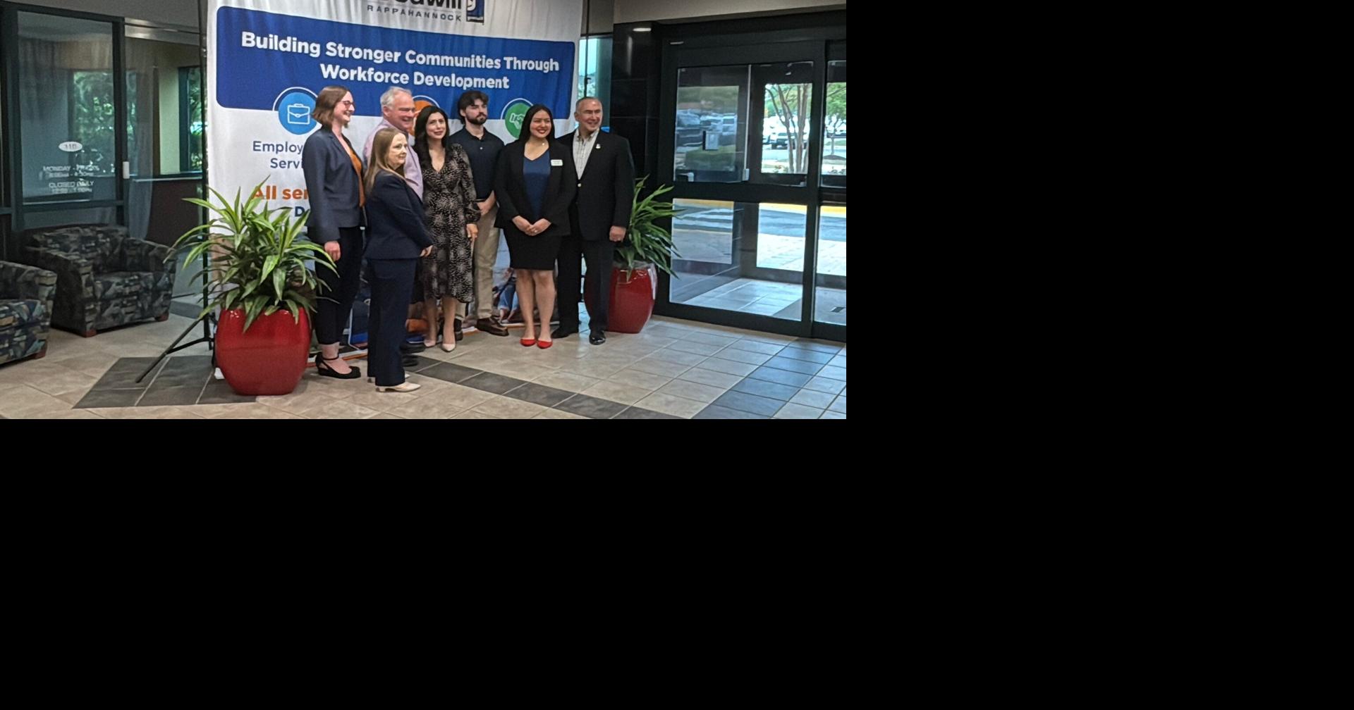 Rappahonnick Goodwill AI launch with Sen. Tim Kaine