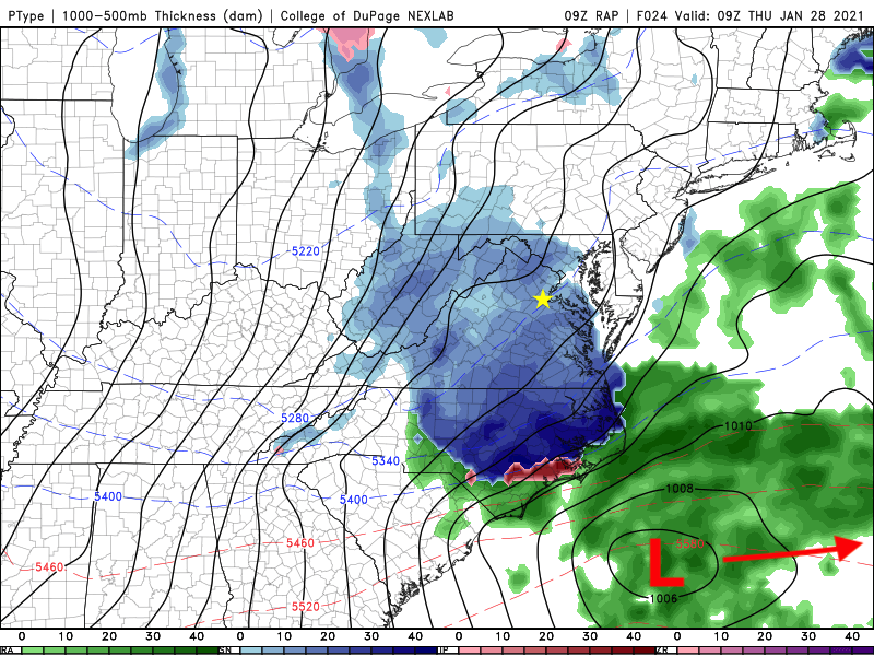 FREDERICKSBURG AREA WEATHER: Snow possible overnight