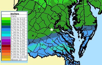FREDERICKSBURG AREA WEATHER: Clouds, rain and mild temps to continue