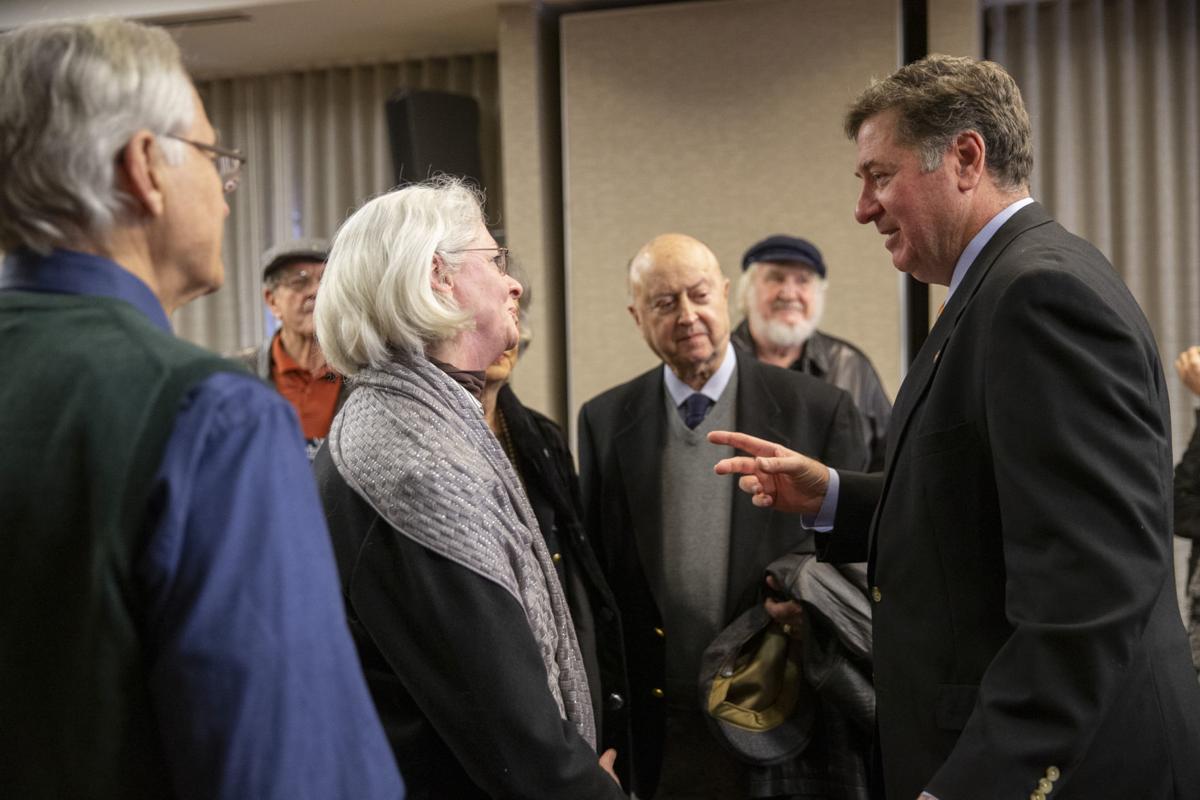 Former Gov. George Allen stops in Fredericksburg to promote independent ...