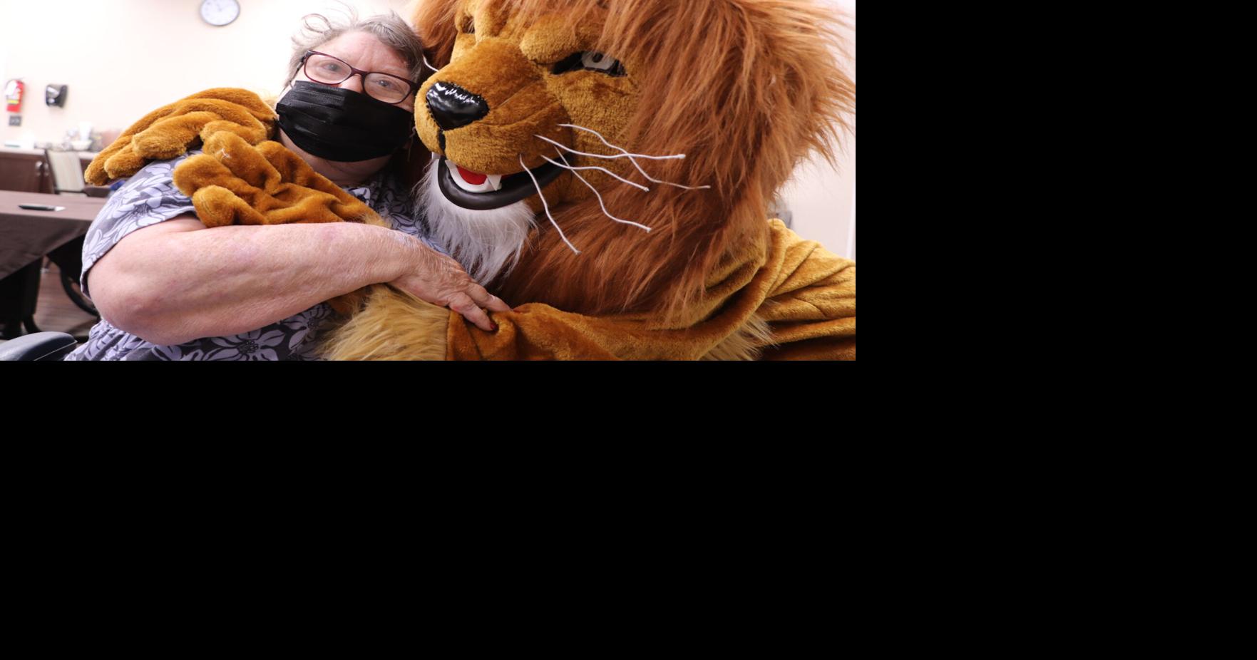 Mascot brings smiles to patients, staff at rehab center