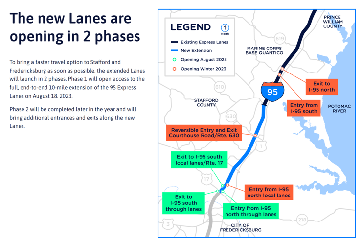 Speakers celebrate opening of extended express lanes in Stafford