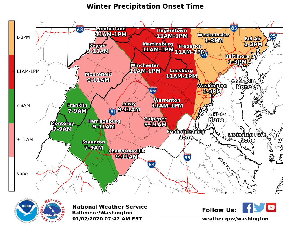 Culpeper Public Schools releasing early as winter weather approaches
