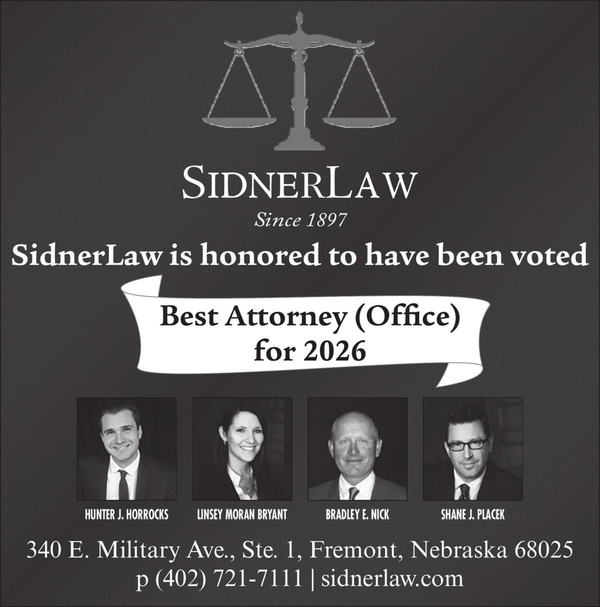 SIDNER LAW LEGAL - Ad from 2026-06-13
