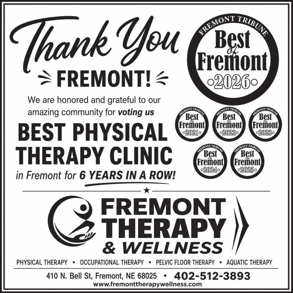 FREMONT THERAPY & WELLNESS - Ad from 2026-06-13