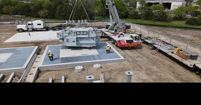 Work on new electrical substation near WholeStone Farms moves along