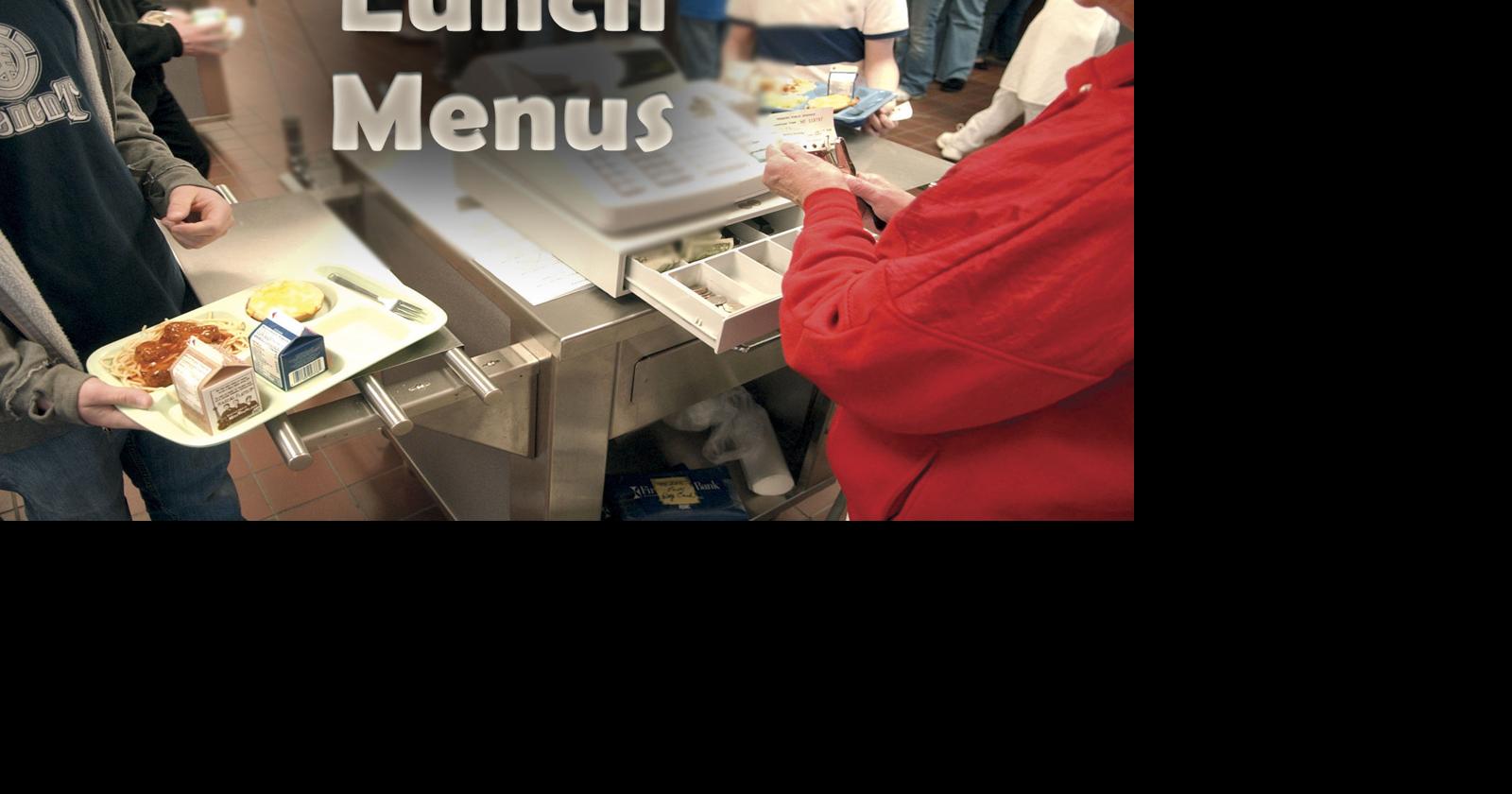 Breakfast and lunch menus for the week of Aug. 18-22