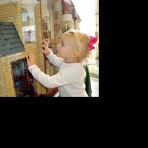 Intricate doll house on display at May Museum