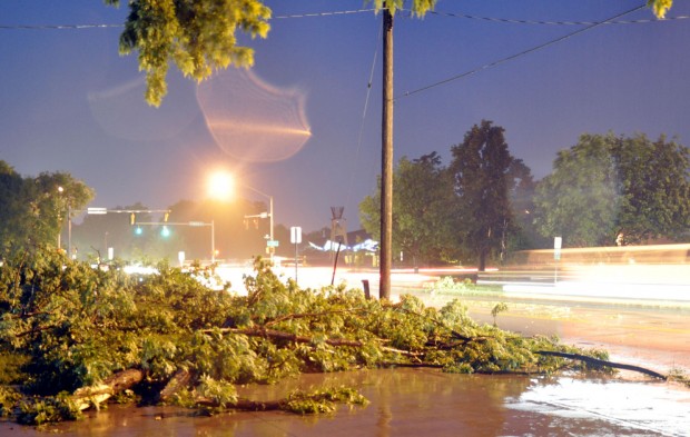 Storm leaves path of destruction in Fremont