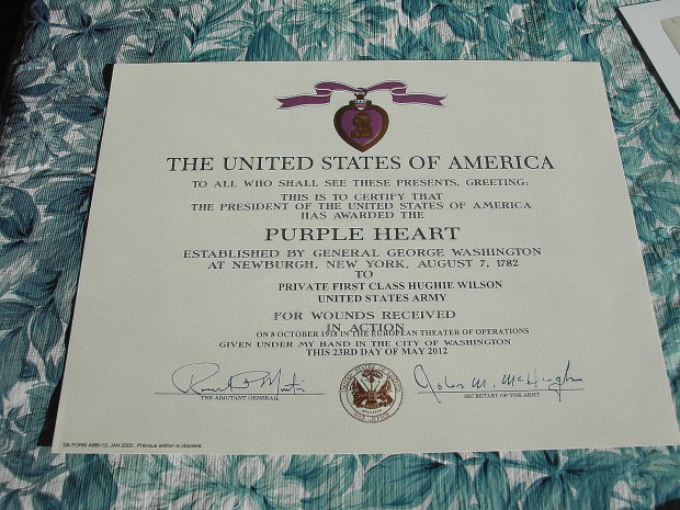 Man works to obtain Purple Heart for his late father who served in WWI