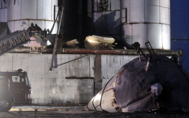 No one hurt in grain bin explosion