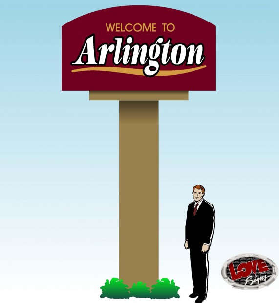 Group working to get new elevated sign for Arlington | Local News ...