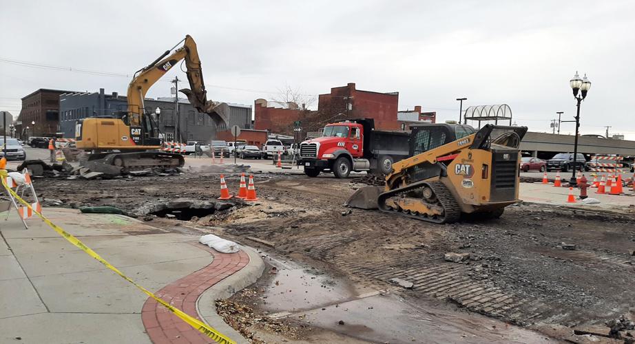 Work starts at Fifth Street and Park Avenue