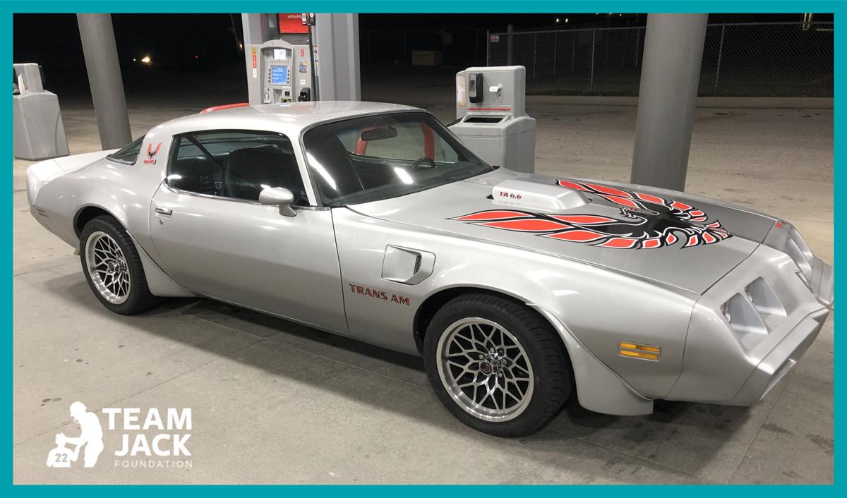 Team Jack selling raffle tickets for restored Trans Am