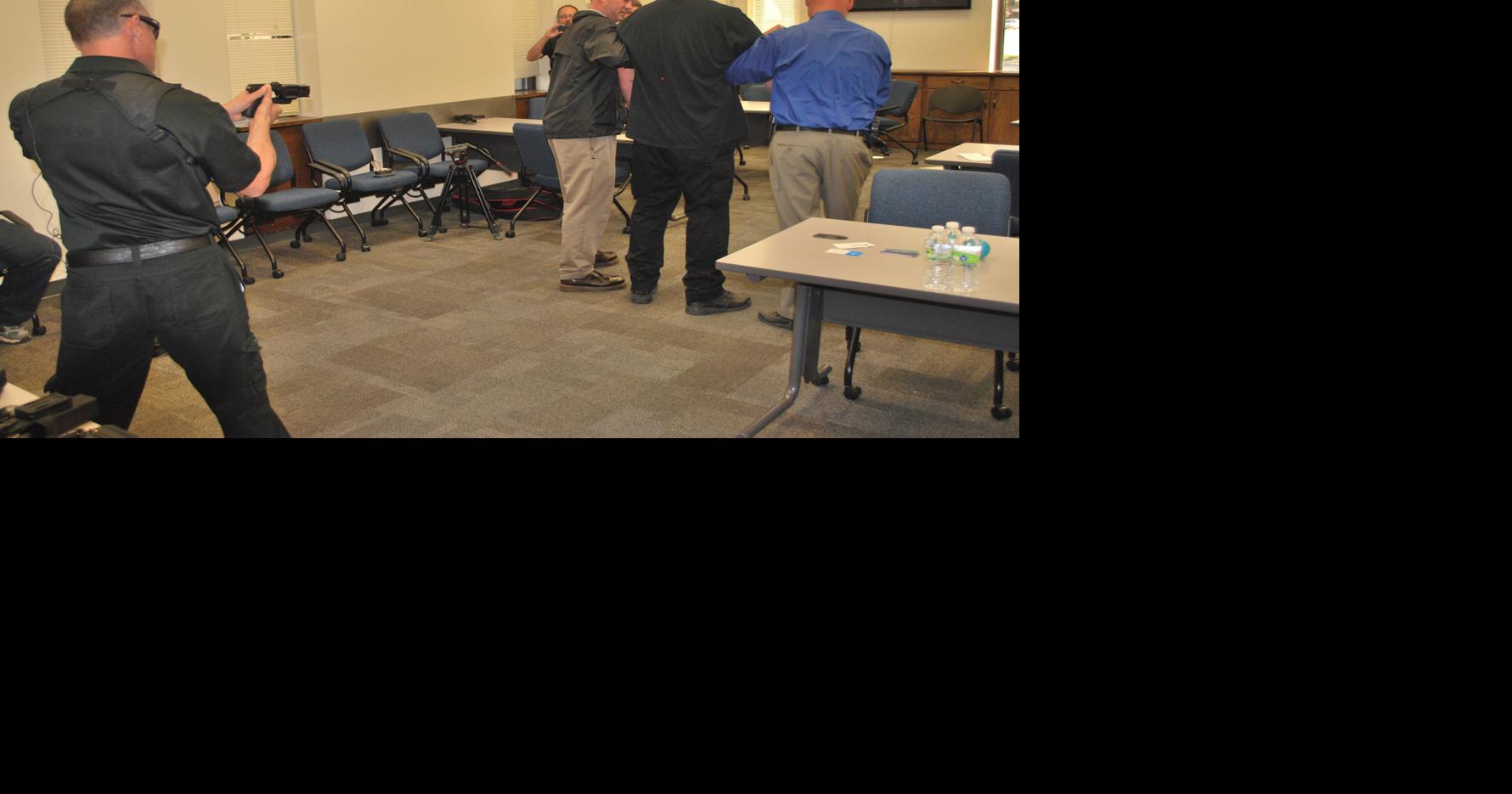 Law enforcement agencies receive demonstration regarding Taser alternative