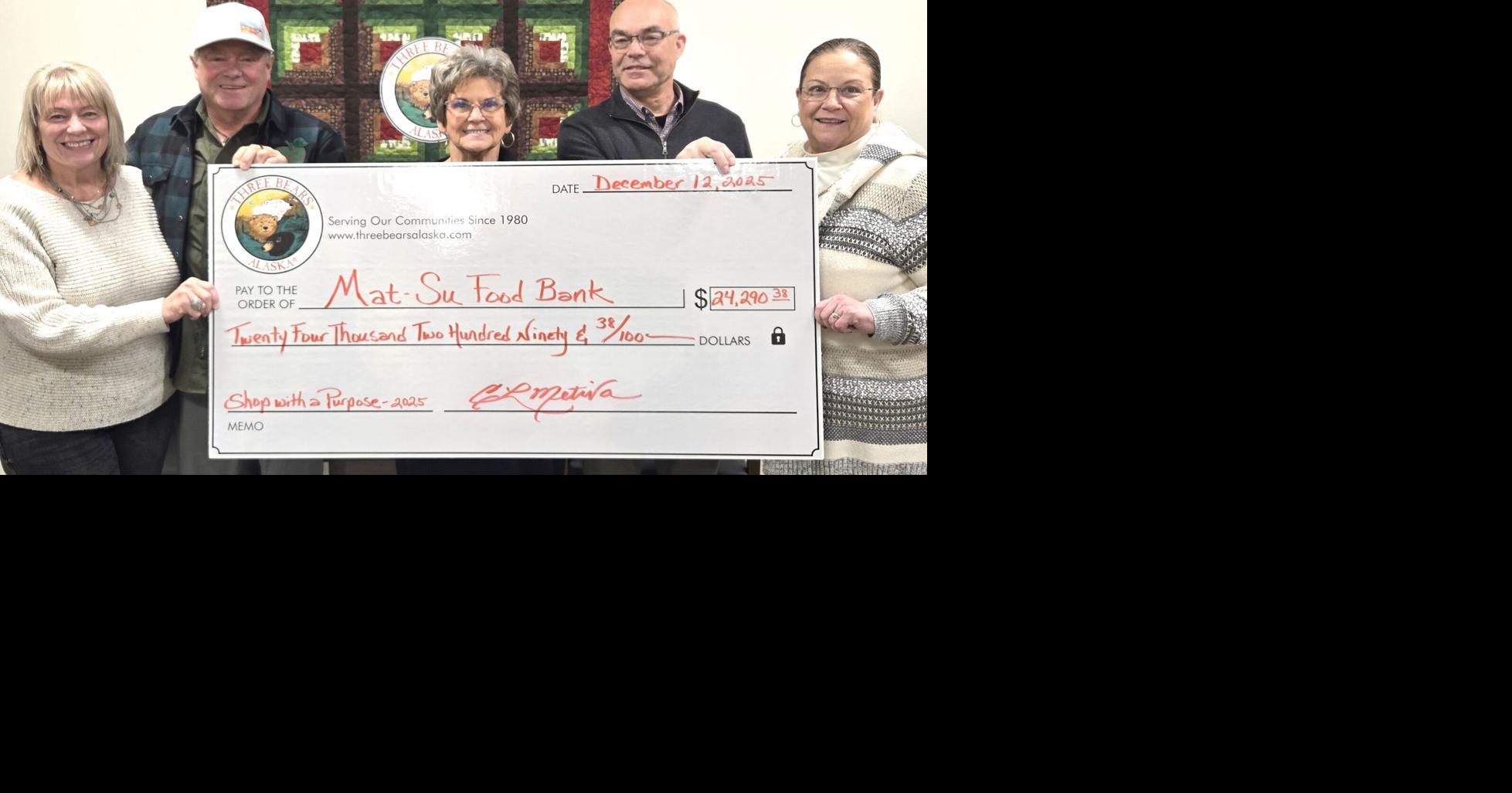 Three Bears Alaska makes donations to local food banks | Local News ...