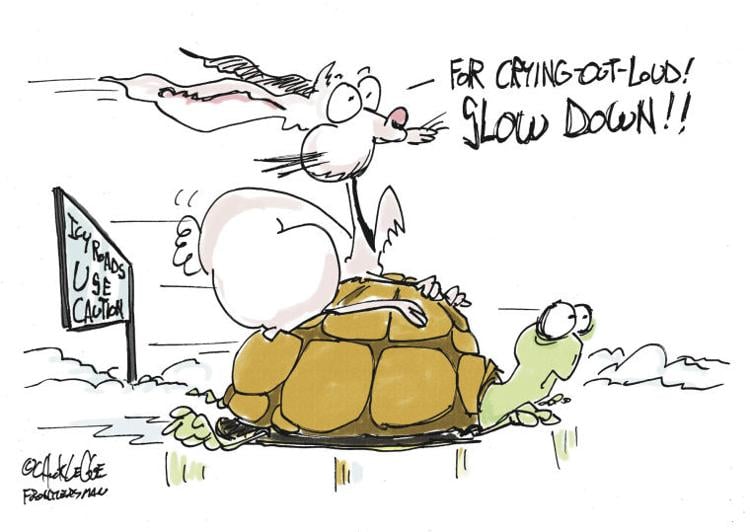 Icy Roads | Cartoons | frontiersman.com