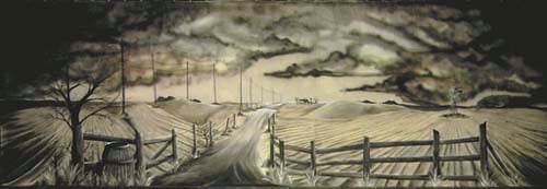 Backdrop painter tackles major project for ‘Oz’ | Valley Life ...