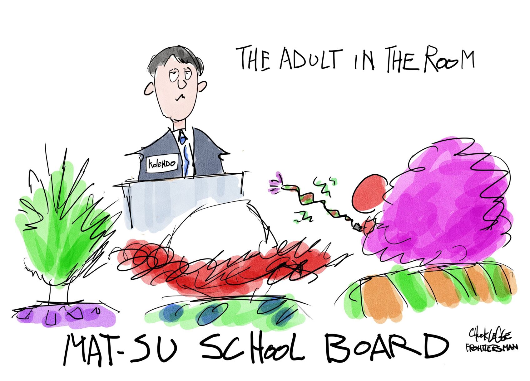 Chuck Legge cartoon | Cartoons | frontiersman.com