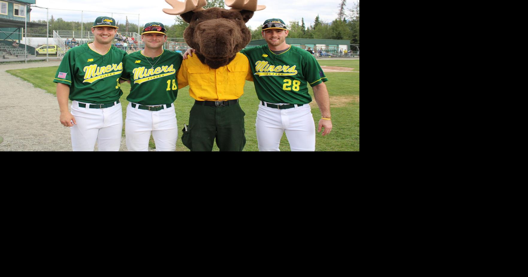 Forestry mascot Spruce Moose throws out first pitch | Local News ...