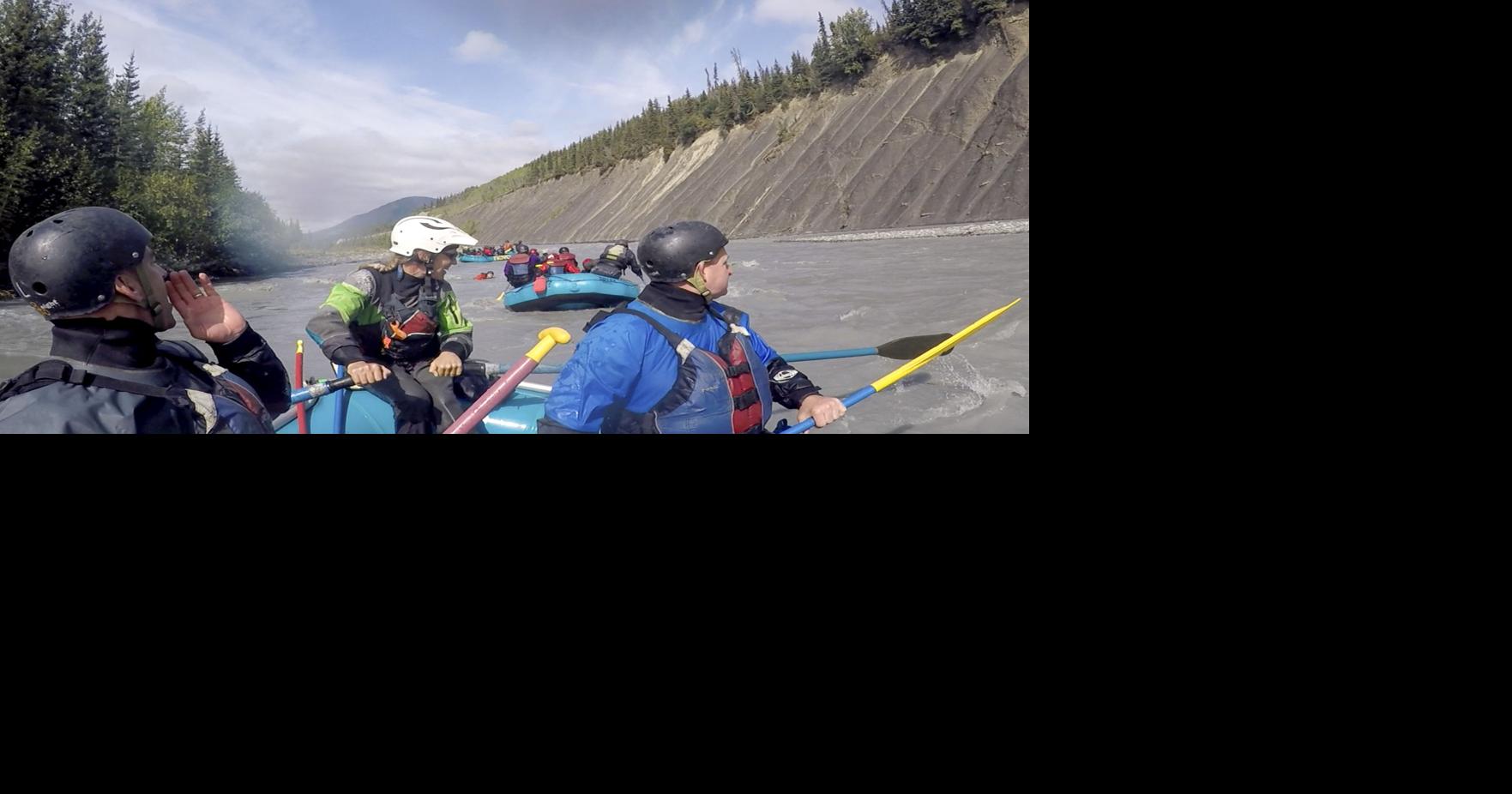 Whitewater rafting and glacier hiking with Task Force True North ...