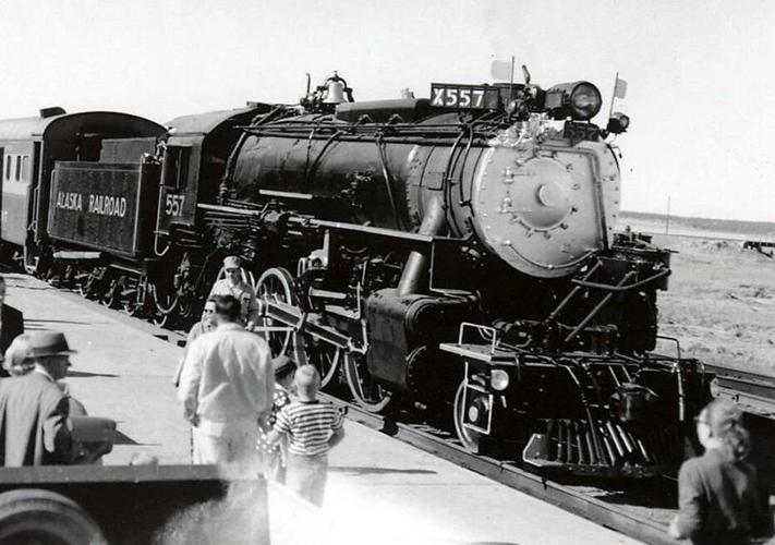 All aboard! Engine 557 restoration hits milestone as it is pinned to ...