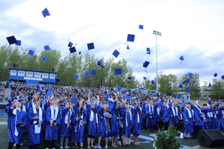 Palmer High celebrates class of 2021 on the Machetanz Field turf ...