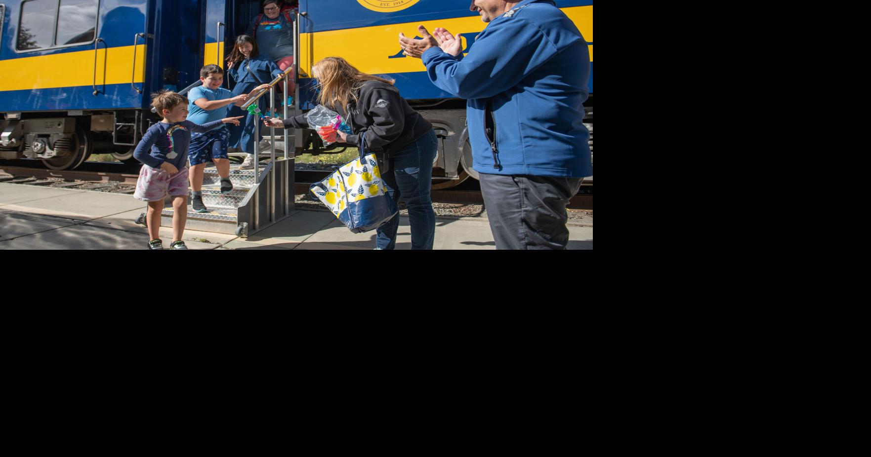 First Fair Train since 2019 pulls into South Palmer Station | Local ...